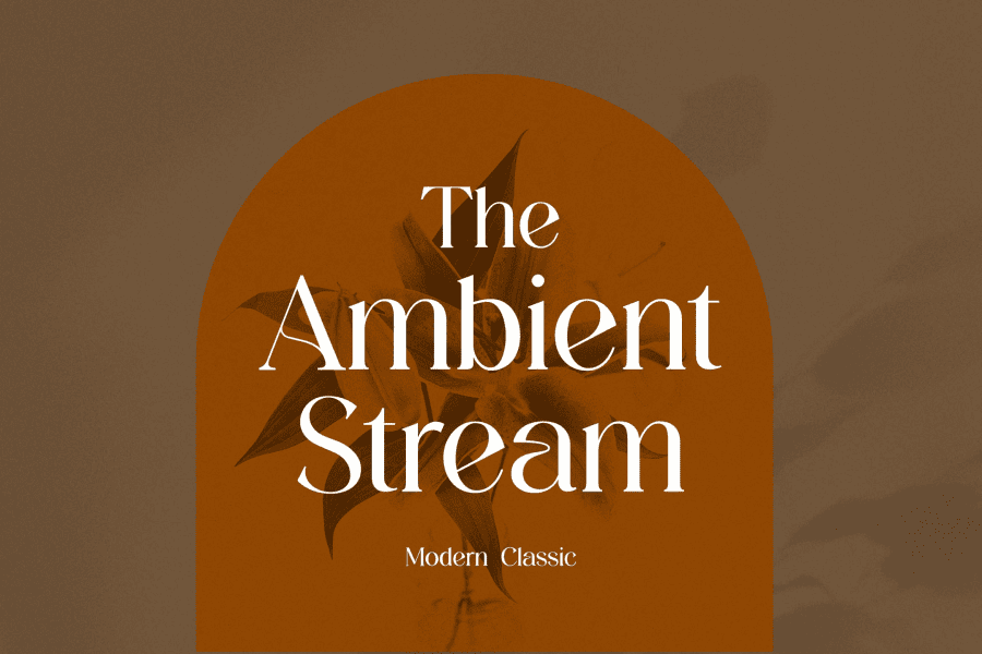 The Ambient Stream Font · 1001 Fonts