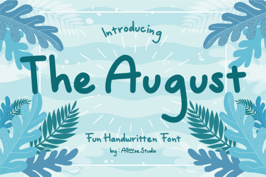The August Font · 1001 Fonts