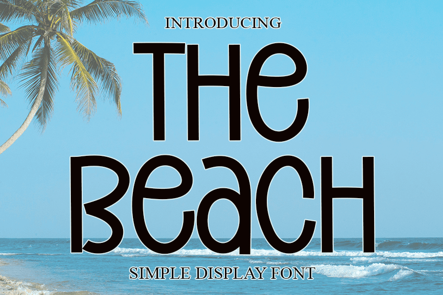 The Beach Font · 1001 Fonts