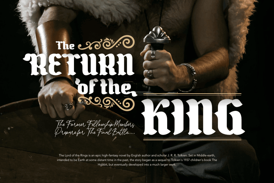 The Black Knight Font · 1001 Fonts