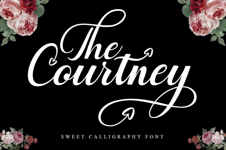 The Courtney Font · 1001 Fonts