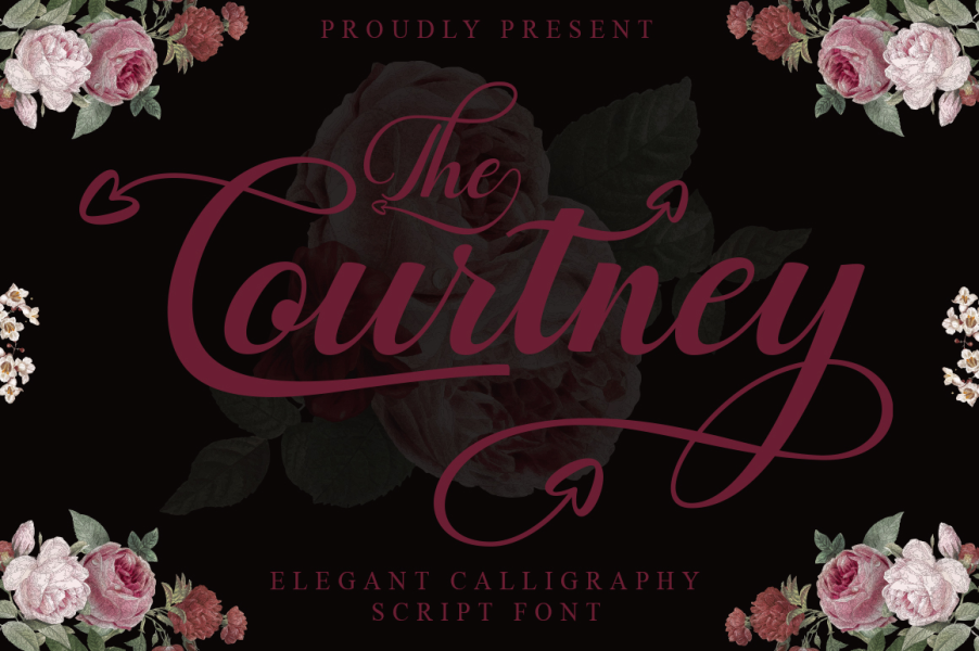 The Courtney Font · 1001 Fonts