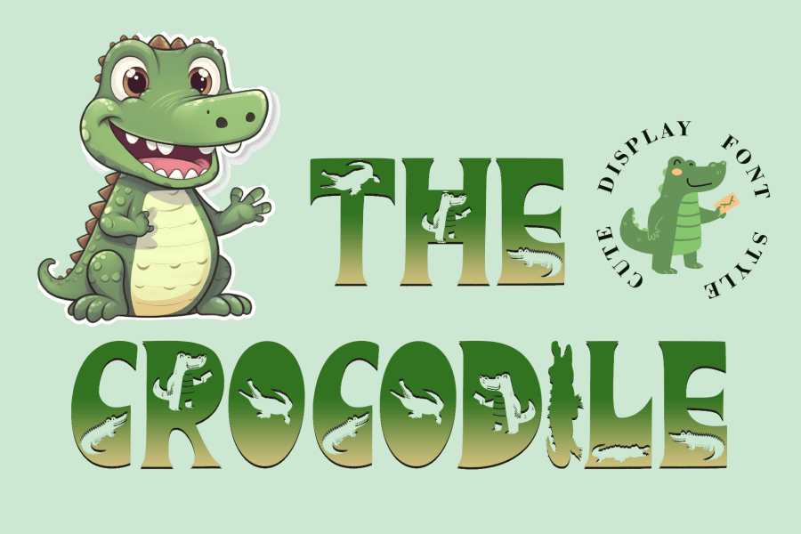 The Crocodile Font · 1001 Fonts