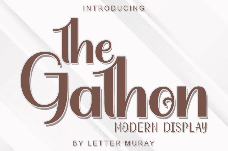 The Gathon Font · 1001 Fonts