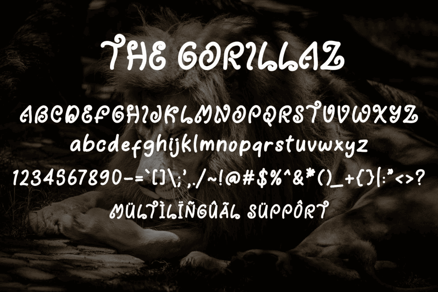 The Gorillaz Demo Font · 1001 Fonts