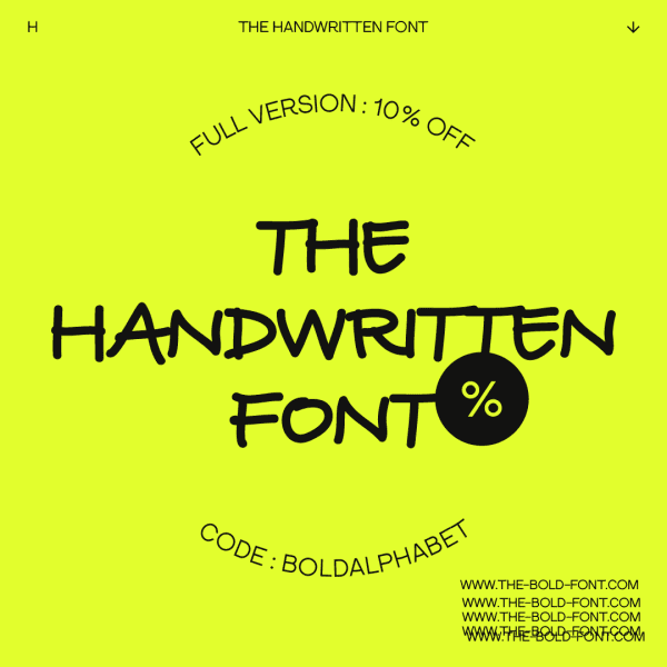 THE HANDWRITTEN FONT Font · 1001 Fonts