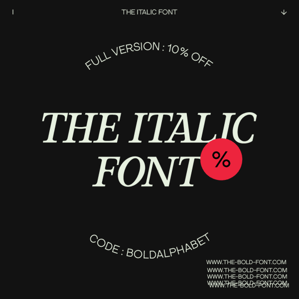 THE BOLD FONT - TYPE FOUNDRY · 1001 Fonts