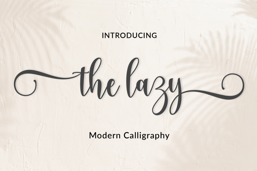 the lazy Font · 1001 Fonts
