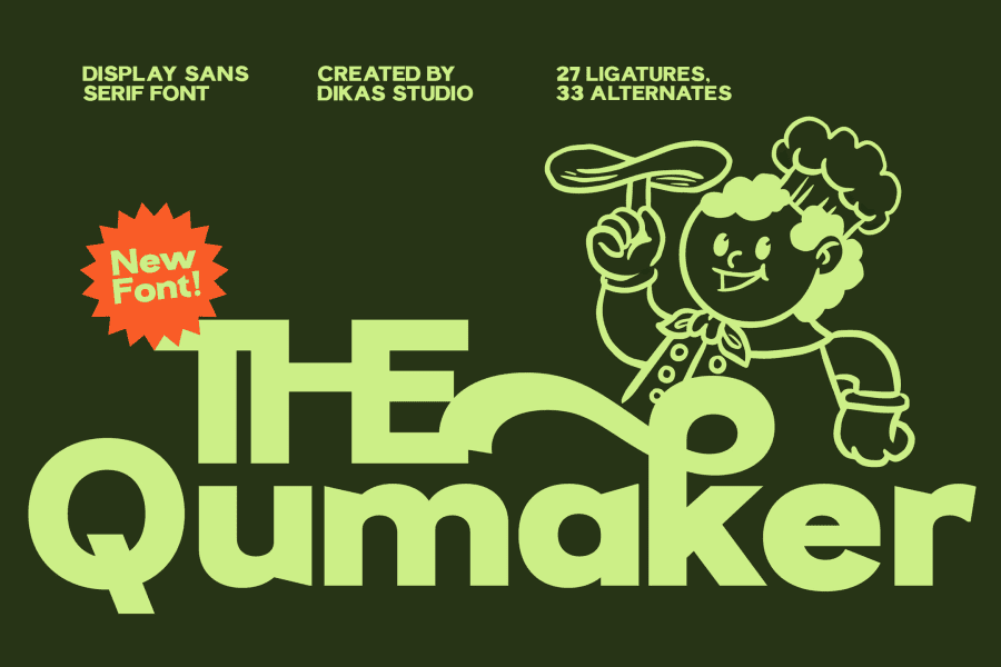 The Qumaker Font · 1001 Fonts
