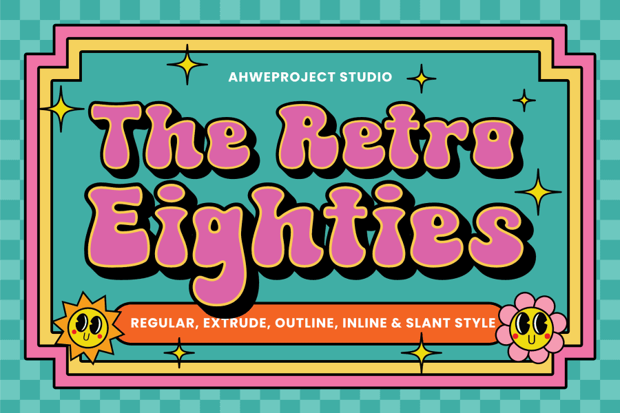 1 Free 80s Lettering Font · 1001 Fonts