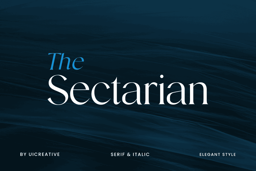 The Sectarian Font Family · 1001 Fonts