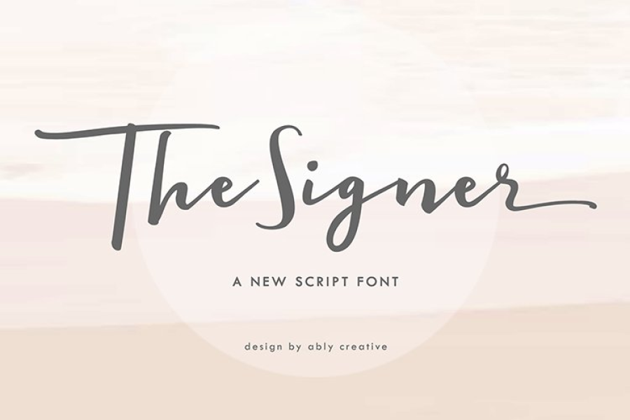 The Signer demo Font · 1001 Fonts