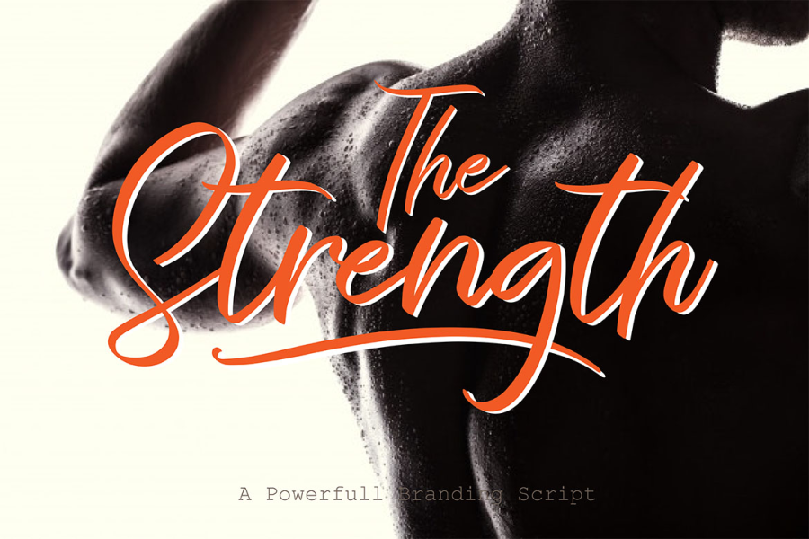 The Strength Font · 1001 Fonts
