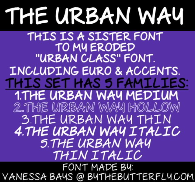 The Urban Way Font Family · 1001 Fonts
