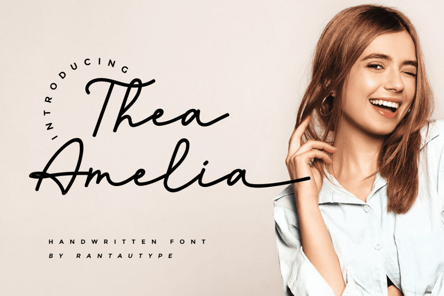 Thea Amelia Font · 1001 Fonts