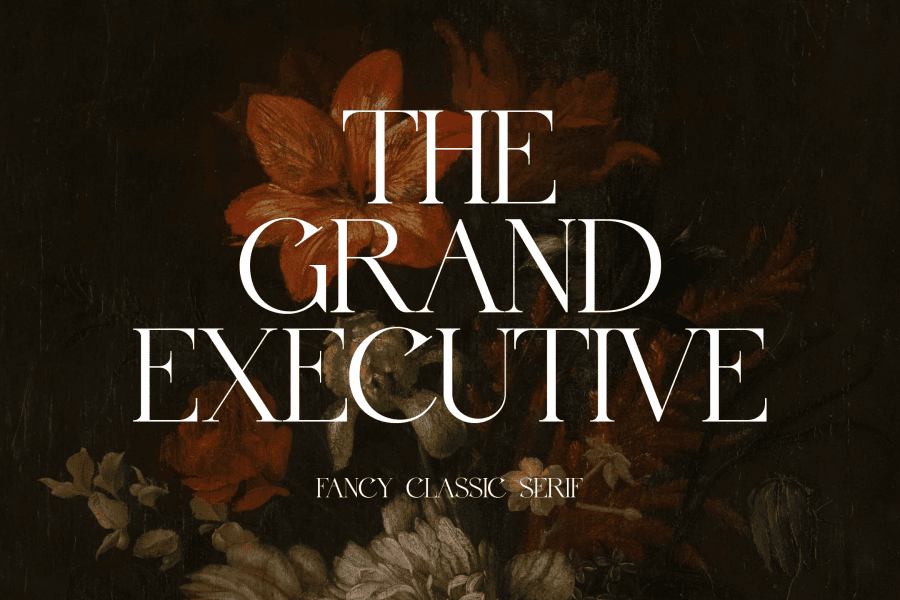 THEGRANDEXECUTIVE Font · 1001 Fonts