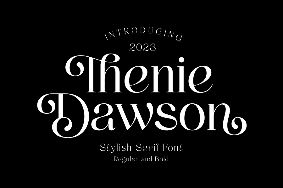 Thenie Dawson Font · 1001 Fonts