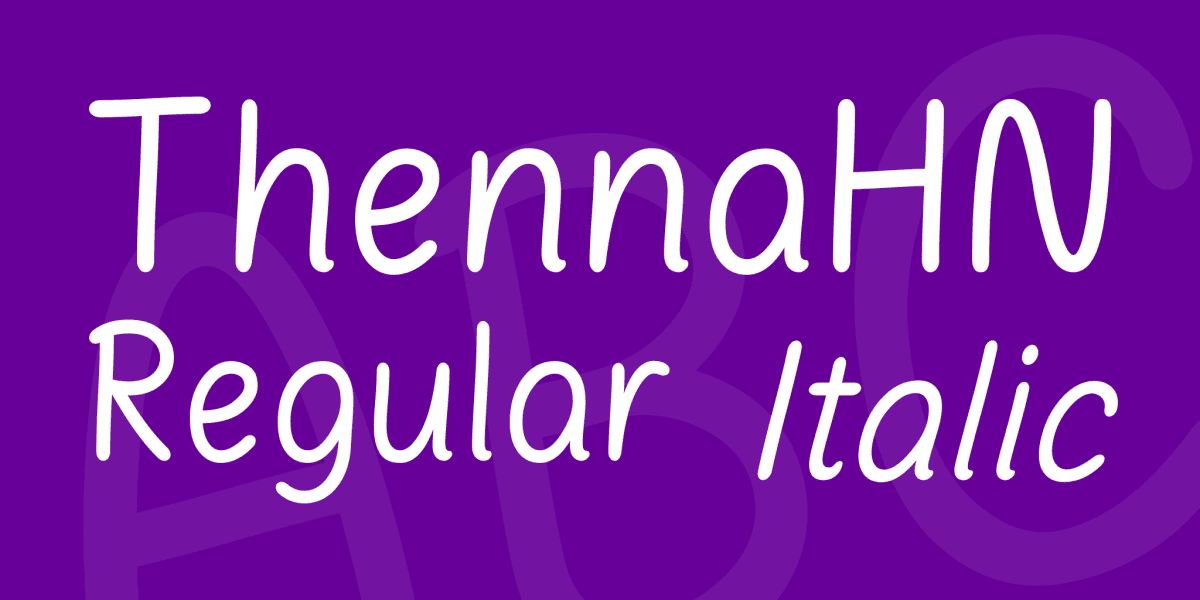 ThennaHN Font Family · 1001 Fonts