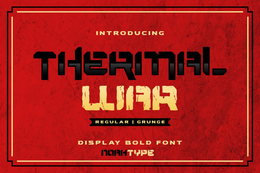 Thermal War Demo Font Family · 1001 Fonts