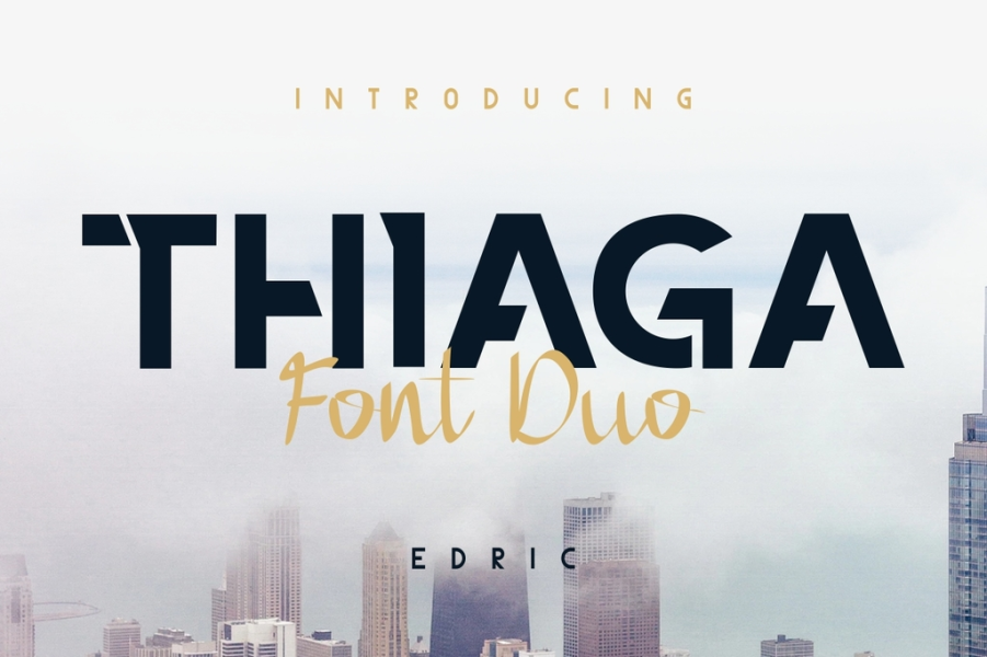 THIAGA DEMO Font Family · 1001 Fonts