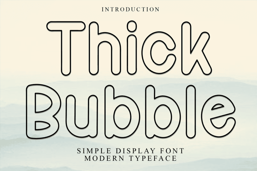 Thick Bubble Font · 1001 Fonts