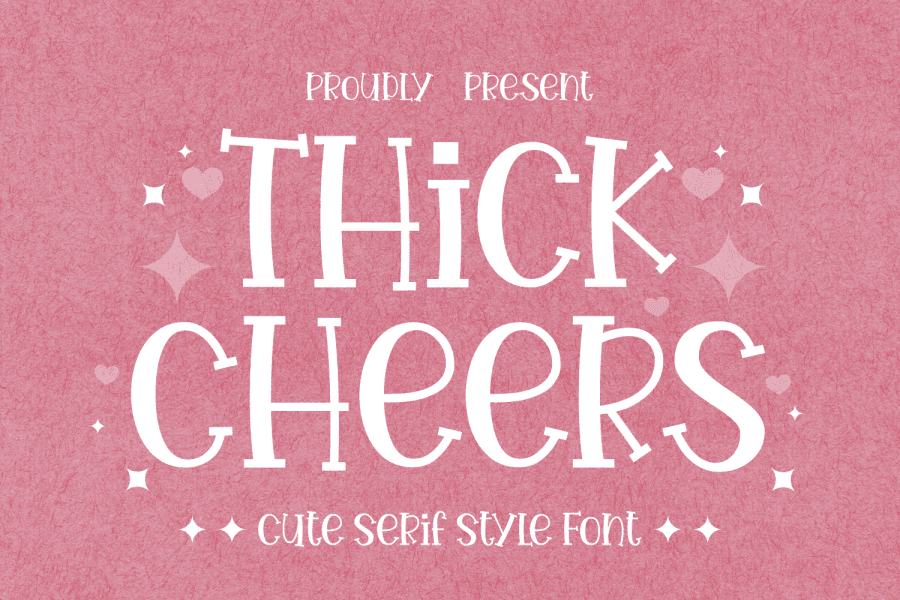Thick Cheers Font · 1001 Fonts
