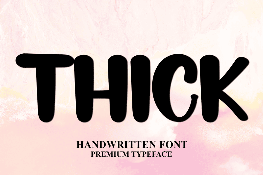 Thick Font · 1001 Fonts