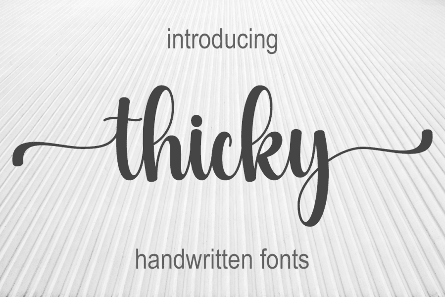 Thicky Font · 1001 Fonts