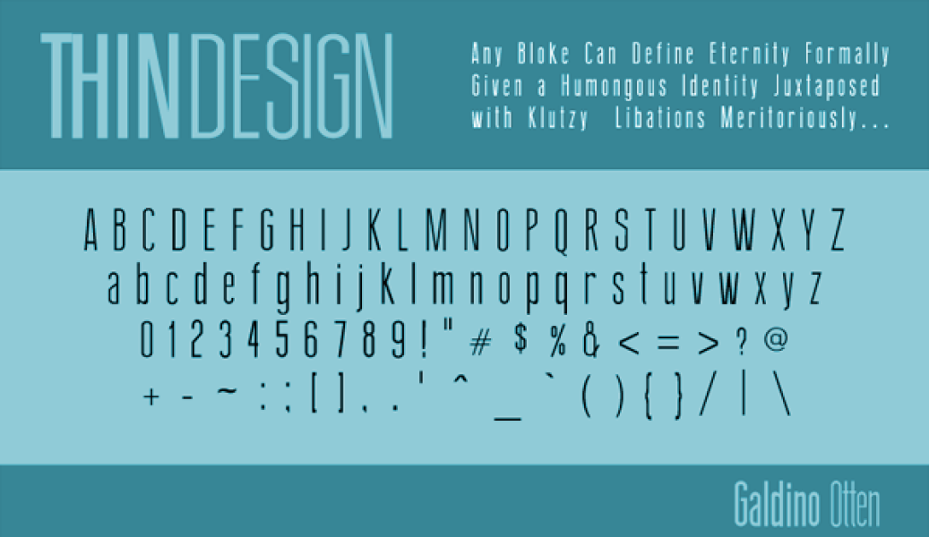 Thin Design Font · 1001 Fonts