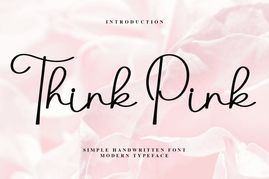 Think Pink Font · 1001 Fonts