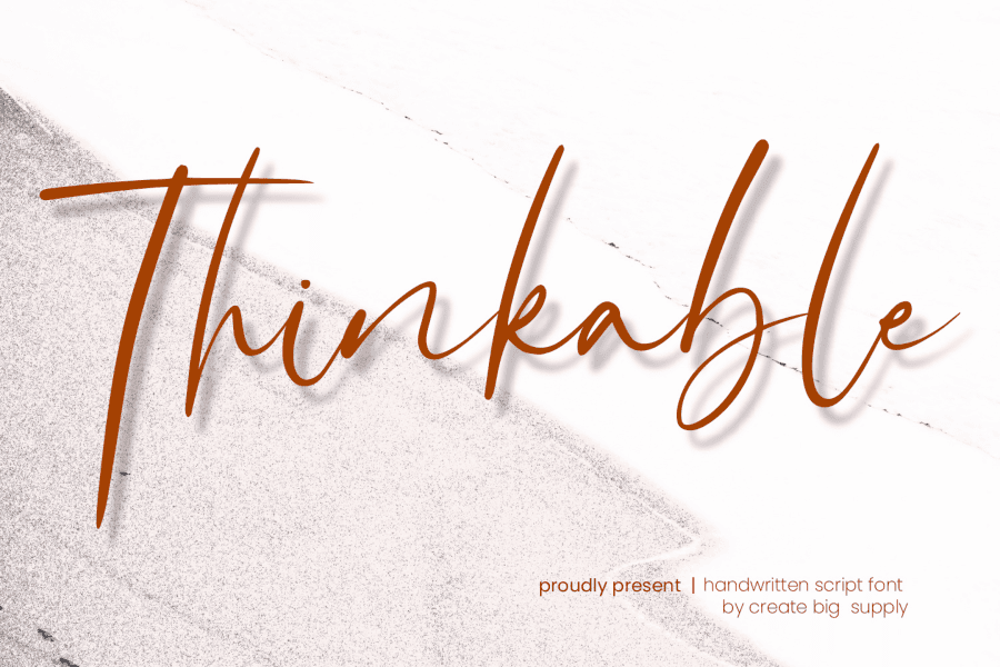 Thinkable Font · 1001 Fonts