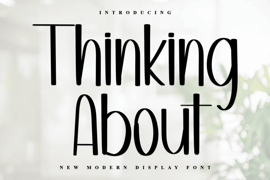Thinking About Font · 1001 Fonts