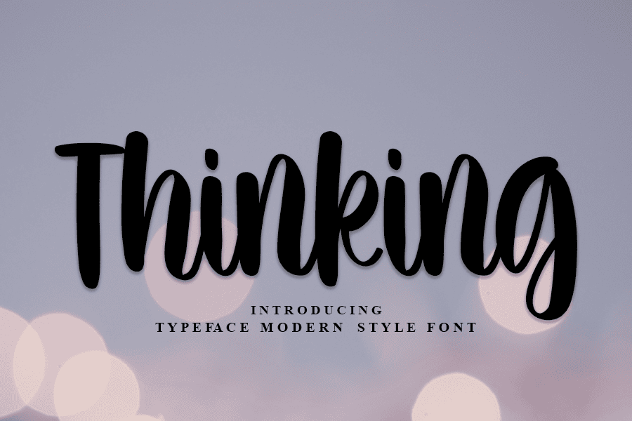 Thinking Font · 1001 Fonts