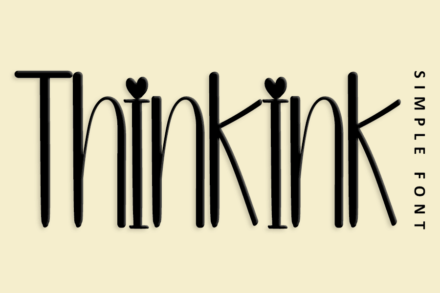 Thinkink Font · 1001 Fonts