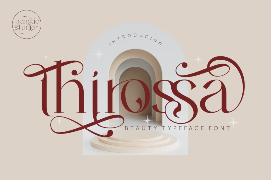 Thirossa Font · 1001 Fonts