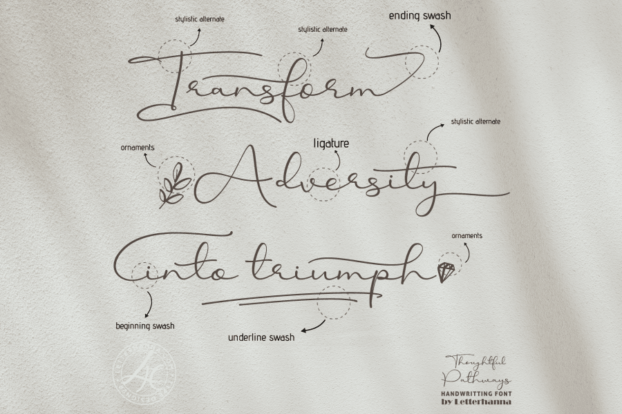 Thoughtful Pathways Free Font · 1001 Fonts