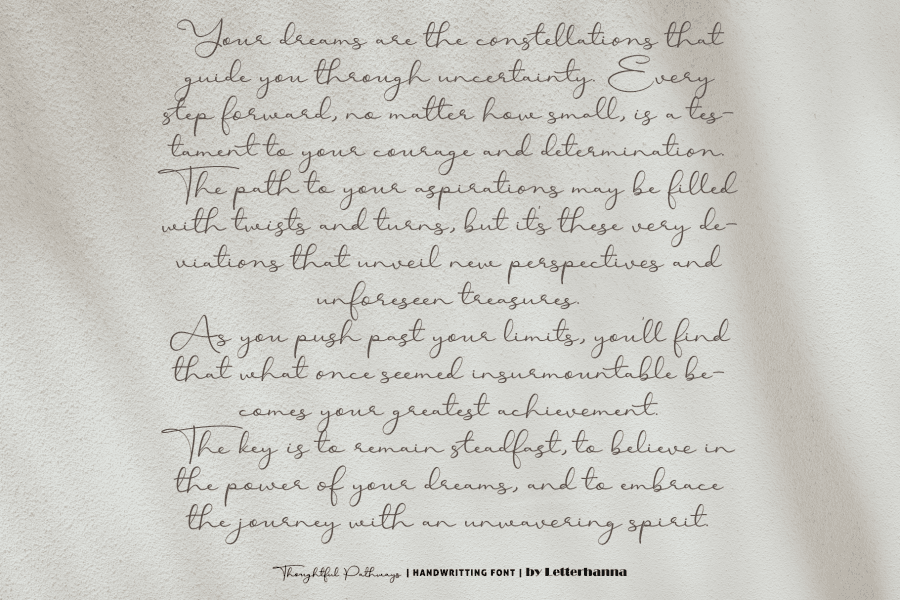Thoughtful Pathways Free Font · 1001 Fonts