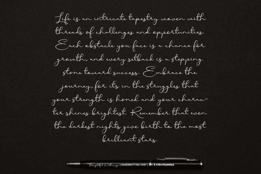 Thoughtful Pathways Free Font · 1001 Fonts