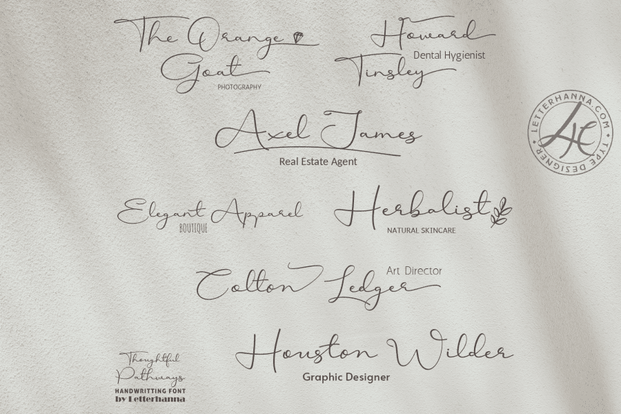 Thoughtful Pathways Free Font · 1001 Fonts