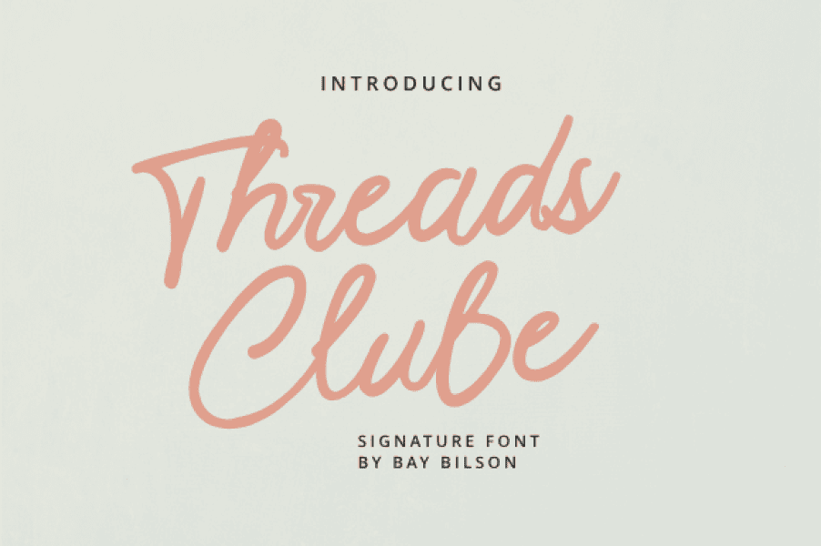 Threads Clube Font · 1001 Fonts