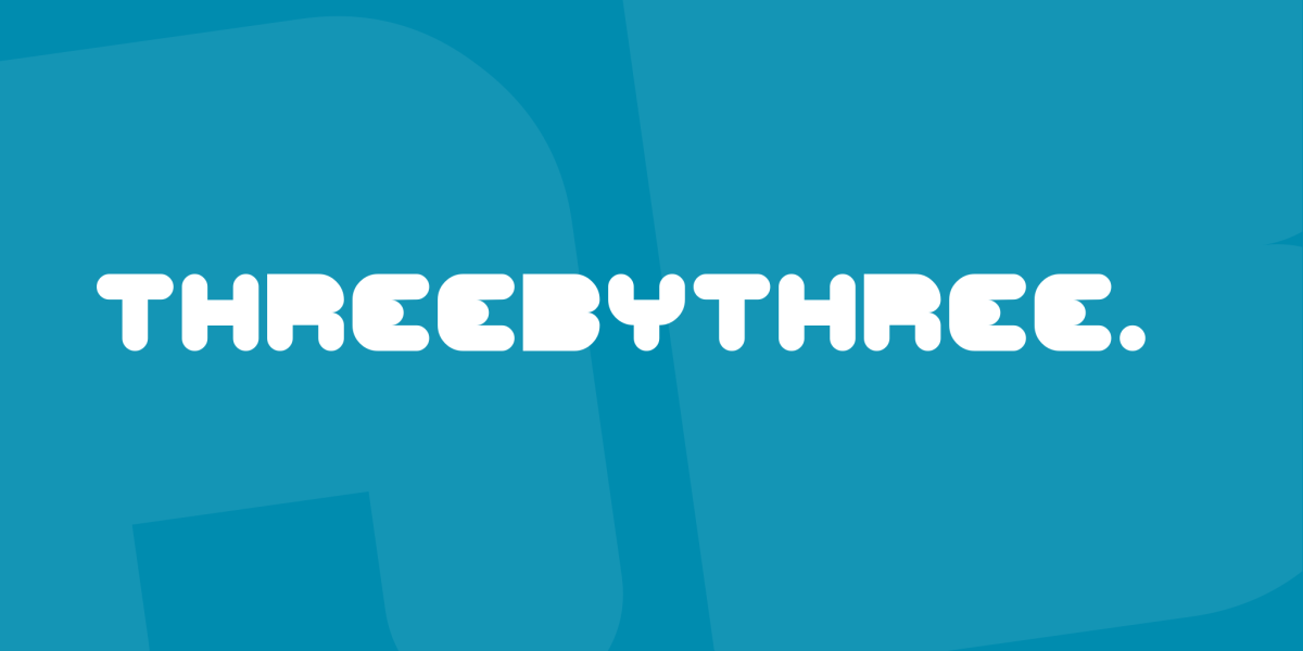 threebythree. Font · 1001 Fonts