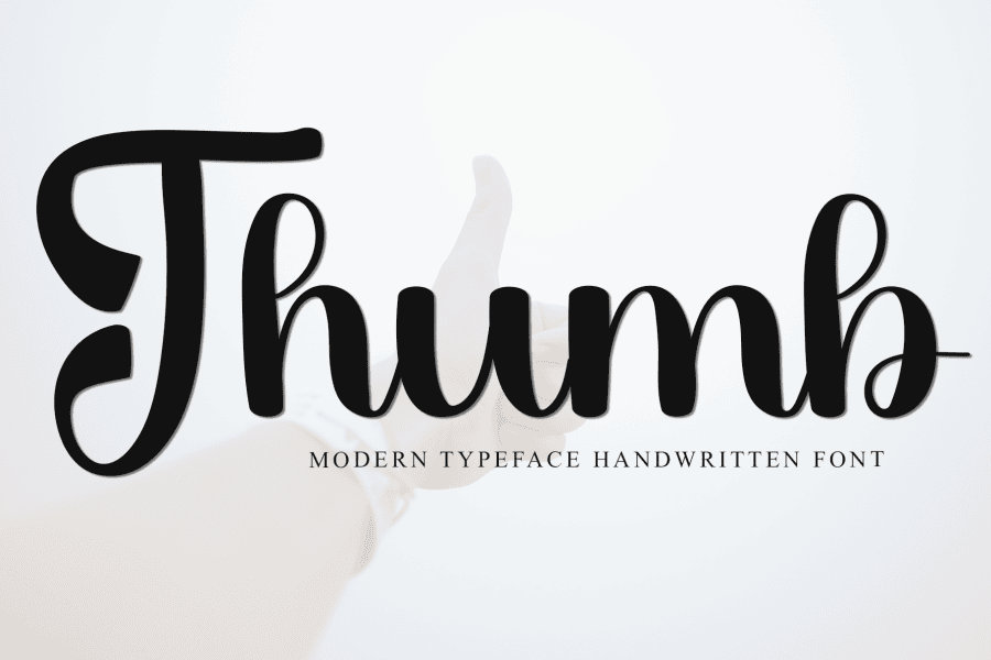 Thumb Font · 1001 Fonts