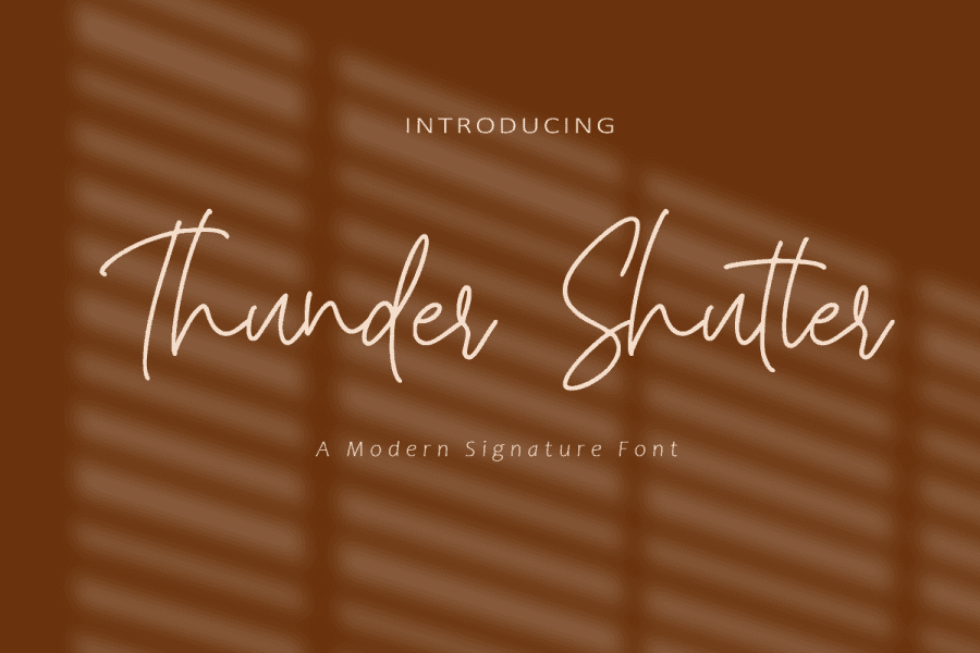 Thunder Shutter Font · 1001 Fonts