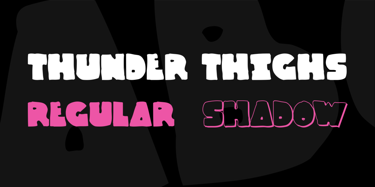 Thunder Thighs Font Family · 1001 Fonts