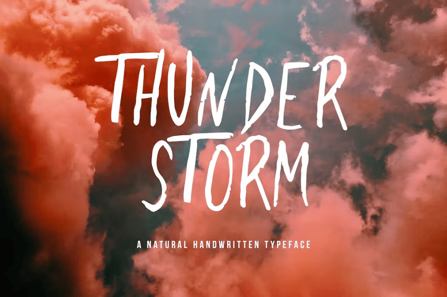 Thunderstorm Font · 1001 Fonts
