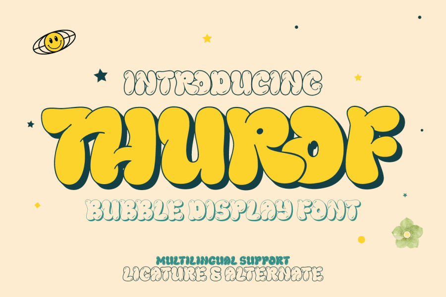 THUROF Trial Font · 1001 Fonts