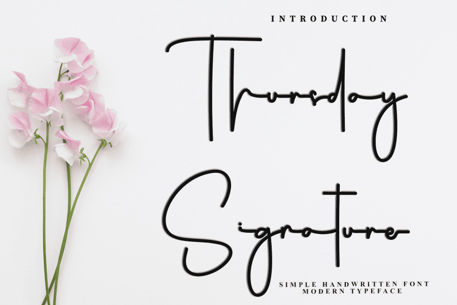 Thursday Signature Font · 1001 Fonts