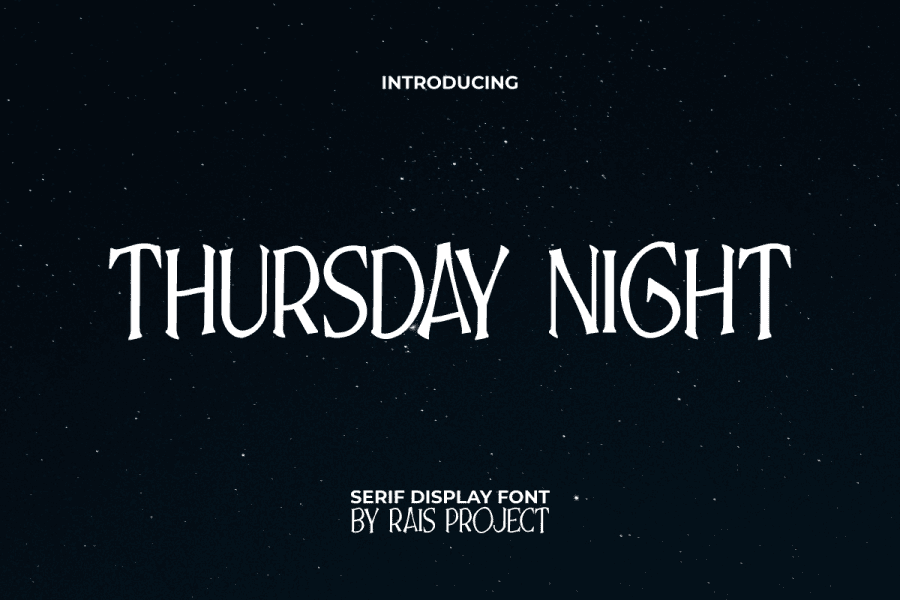 ThursdayNightDemo Font · 1001 Fonts