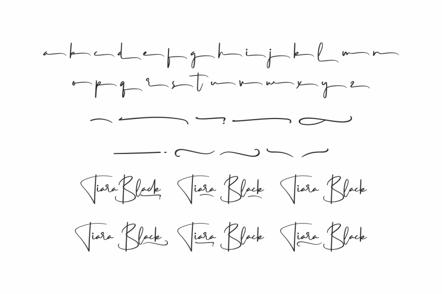Tiara Black Demo Font · 1001 Fonts