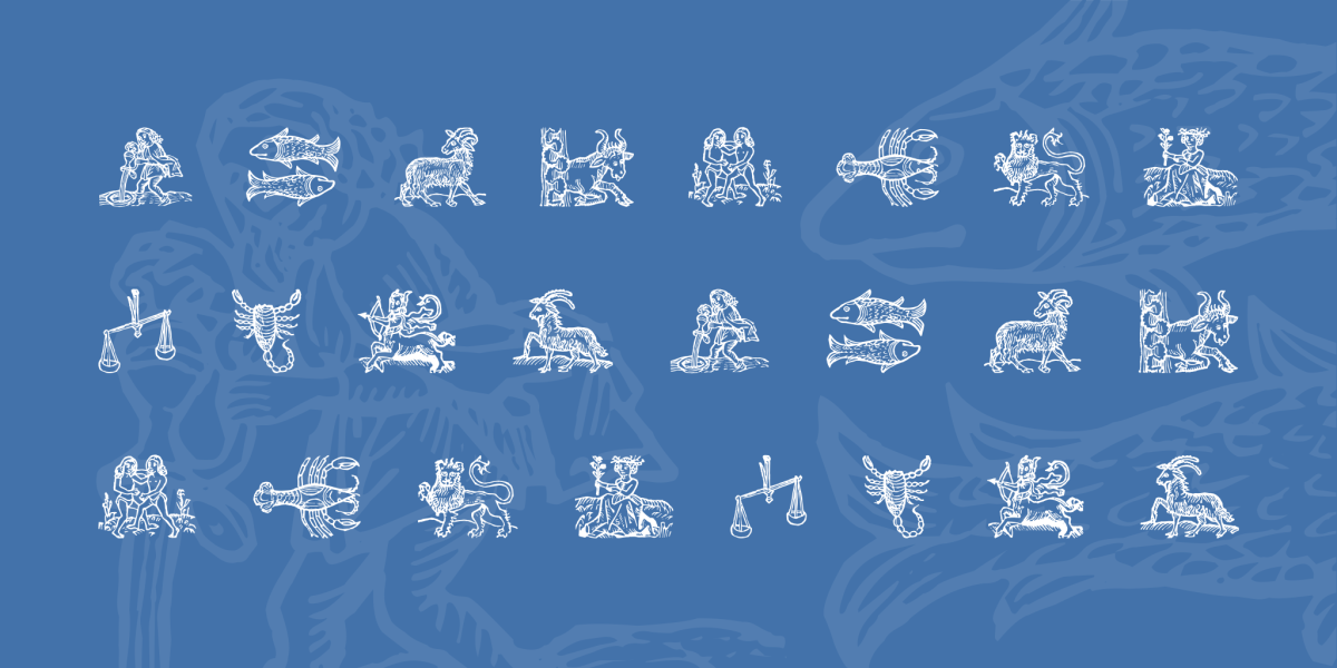10+ Free Zodiac Fonts · 1001 Fonts